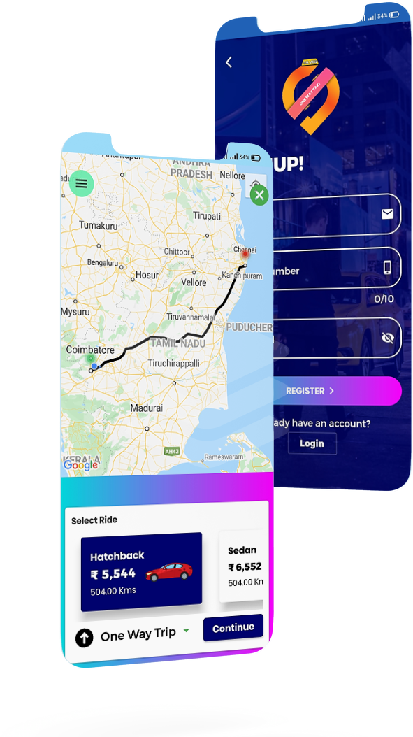 Silver Drop Taxi - Outstation taxi & One way taxi service in TamilNadu